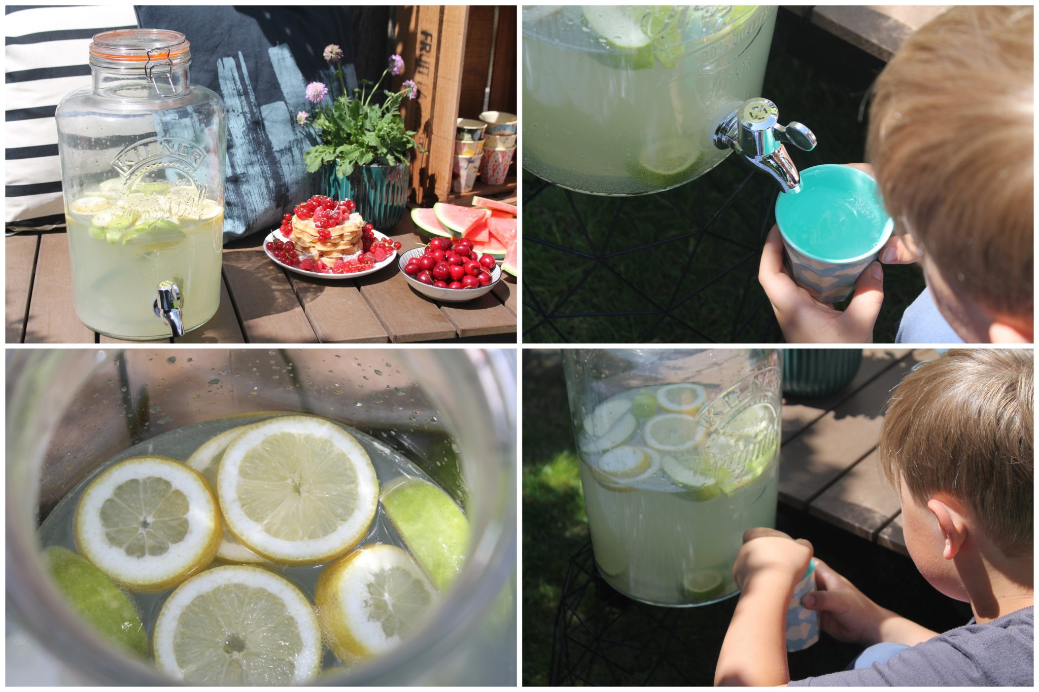 Selbstgemachte Zitronenlimo für einen Tag im Garten - Jules kleine Freuden