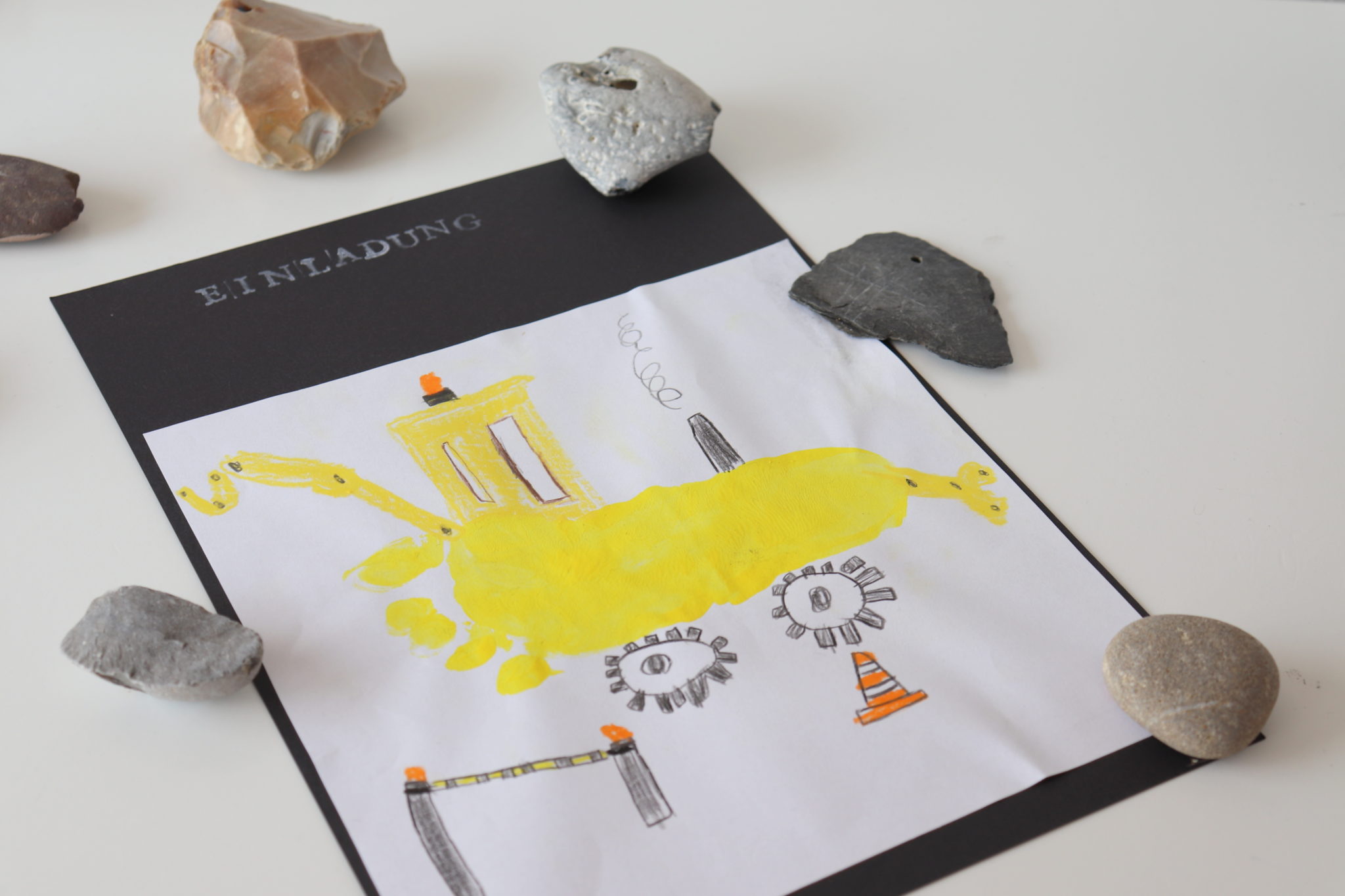 DIY Einladungen zur Baustellen Party - Jules kleine Freuden