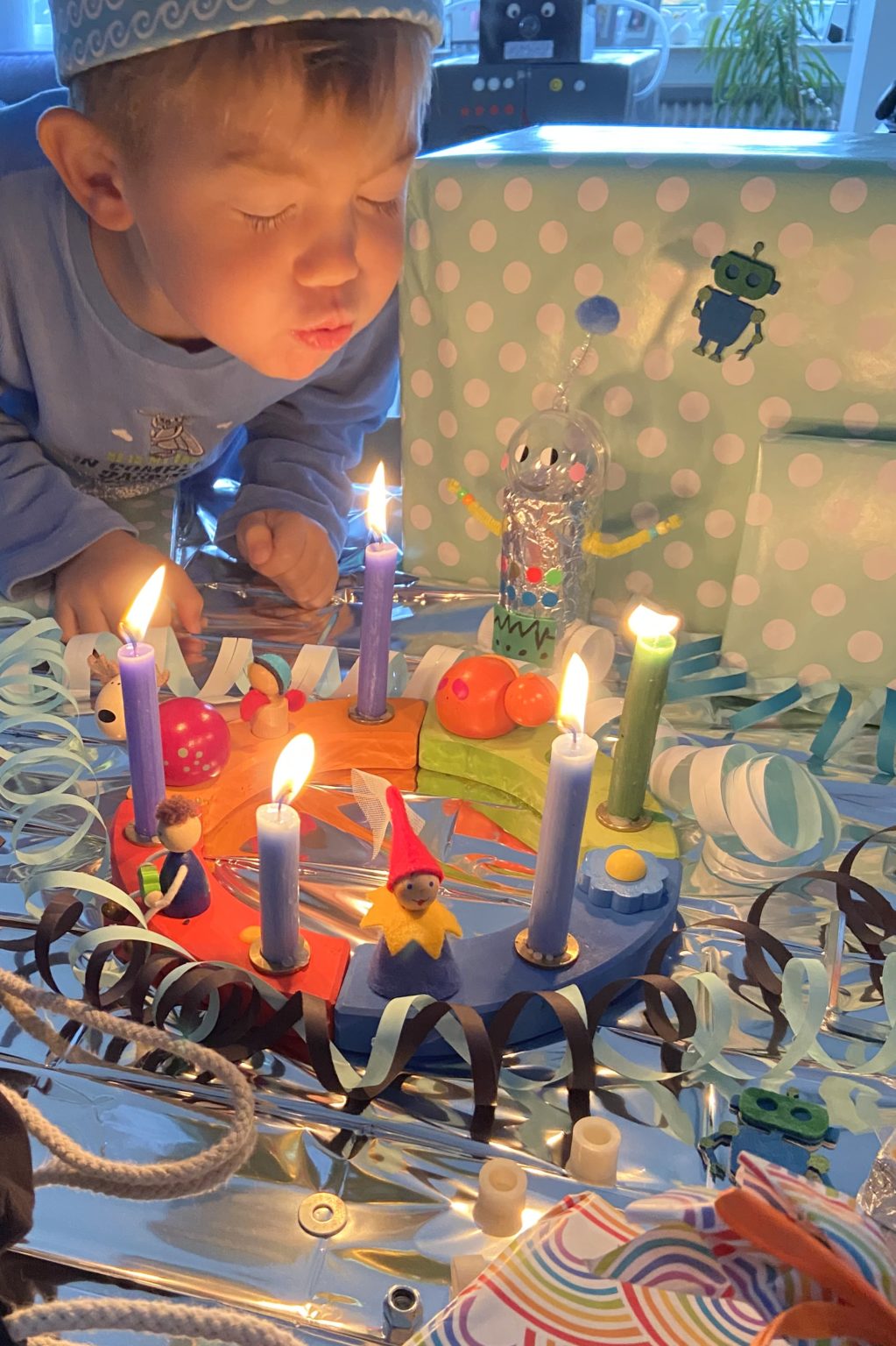 Roboter Party zum 5. Kindergeburtstag - Jules kleine Freuden