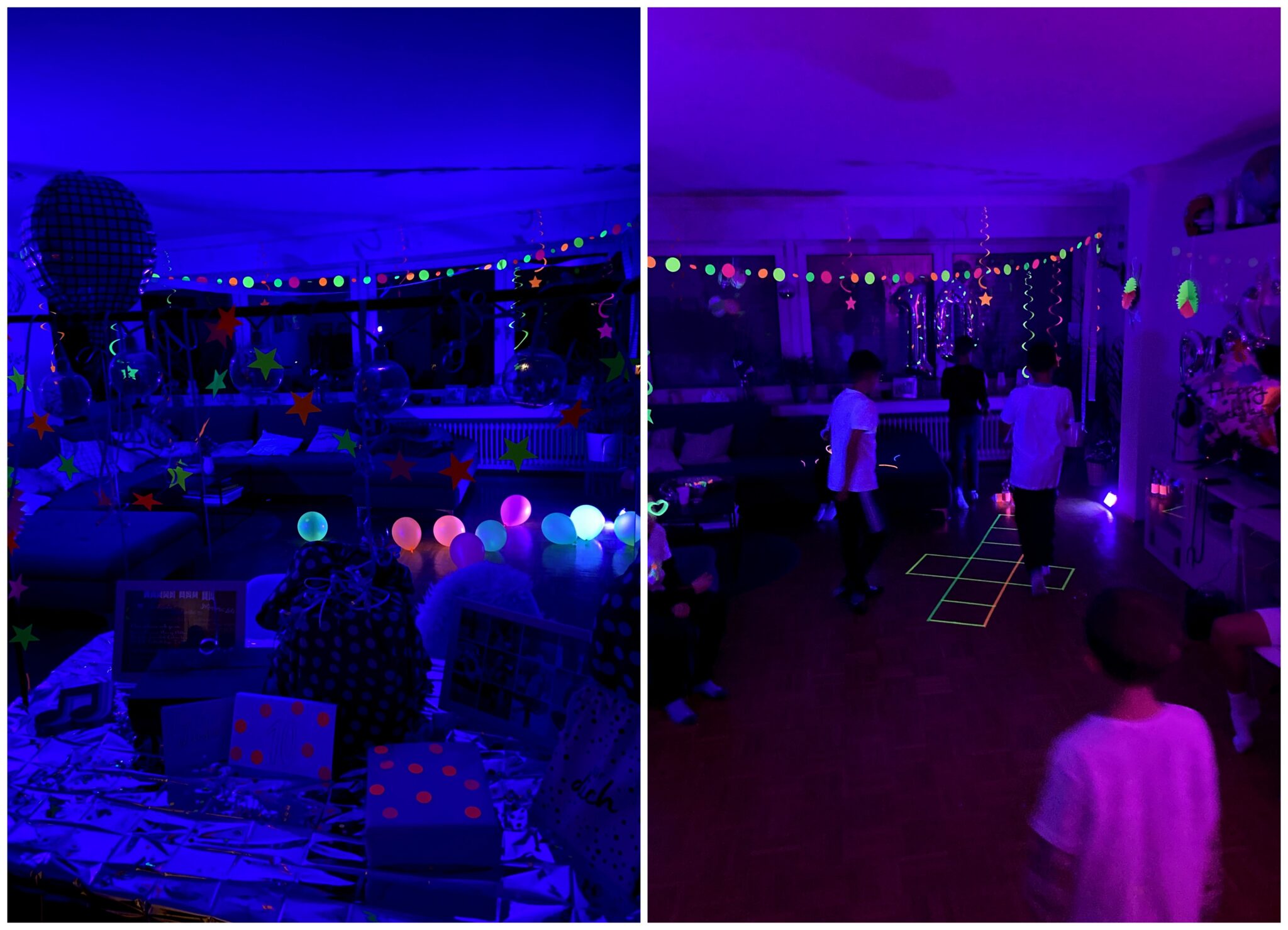 Neon-Party und Geschenkideen zum 10. Geburtstag - Jules kleine Freuden